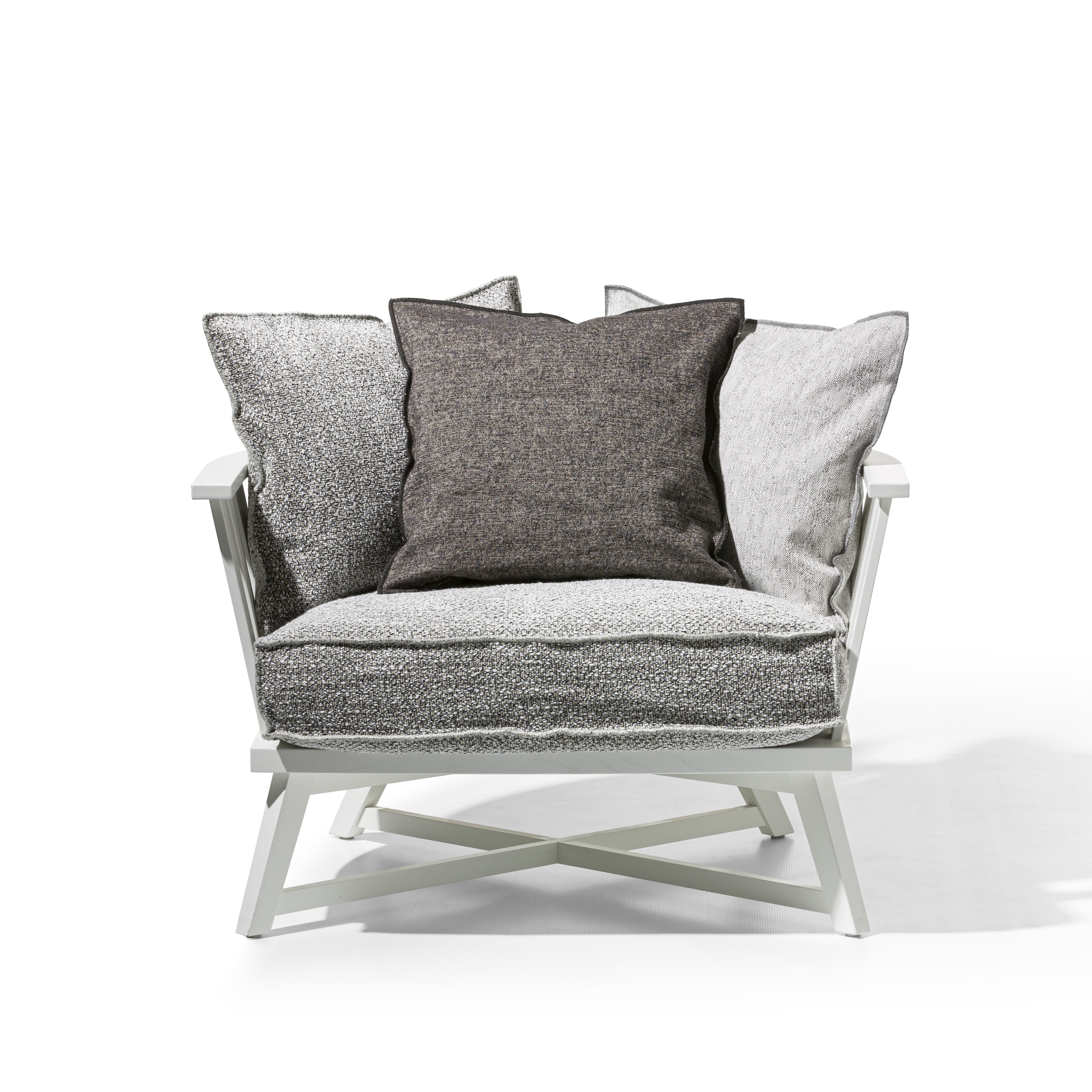 Gray Wooden Armchair – Ergonomia Furniture