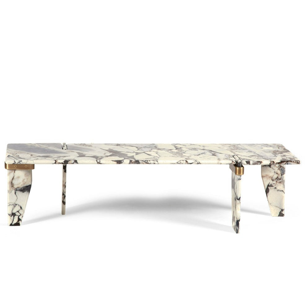 Overlap rectangular table w/ marble finish – Ergonomia Furniture