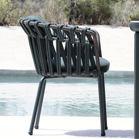 EMMA Cross Dining Armchair - Contract Quality Outdoor Dining Chair ...