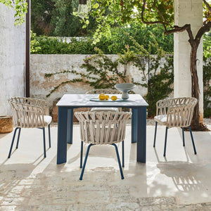 EMMA Cross Dining Armchair - Contract Quality Outdoor Dining Chair ...