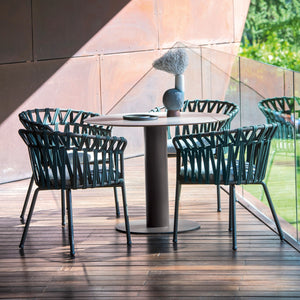 EMMA Cross Dining Armchair - Contract Quality Outdoor Dining Chair ...