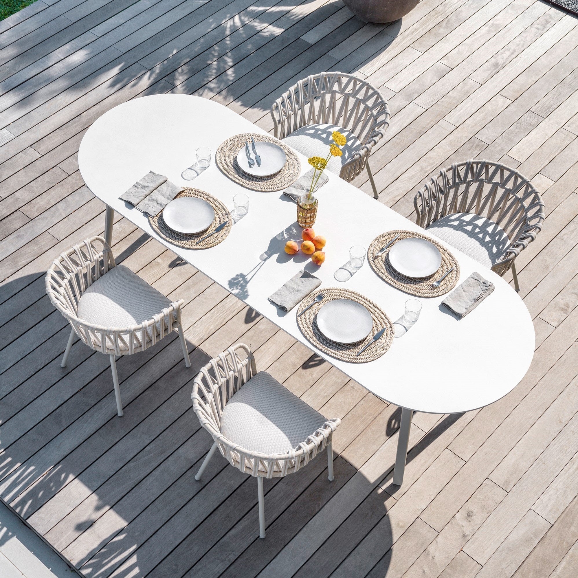 EMMA Cross Dining Armchair - Contract Quality Outdoor Dining Chair ...